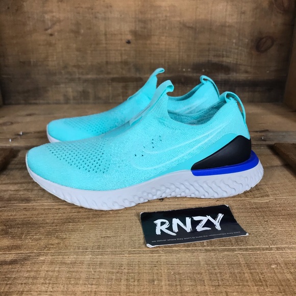 Nike | Shoes | New Nike Epic Phantom React Flyknit Hyper Turq | Poshmark